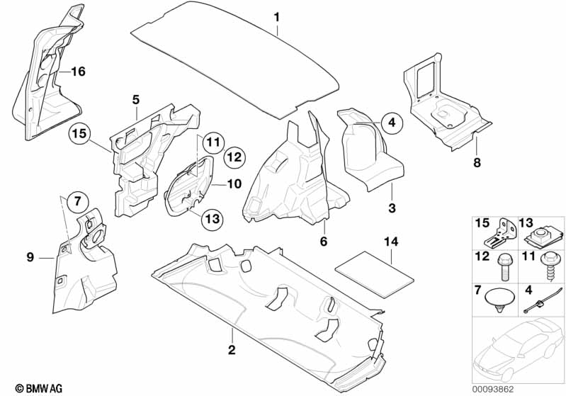 Genuine BMW 51218156538 E46 E60 E61 Grip Bracket (Inc. 316ti) – ML ...