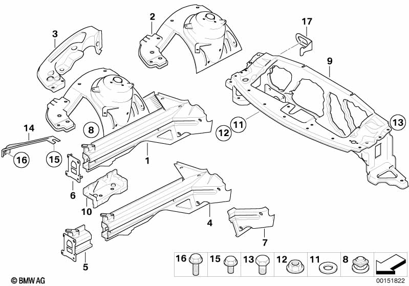 Genuine BMW 51647177131 E85 E86 Front Panel (Inc. Z4) – ML Performance