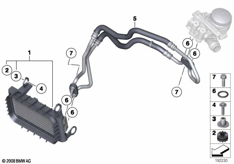 Genuine BMW 17227585927 E89 Engine Oil Cooler Lines (Inc. Z4) – ML ...