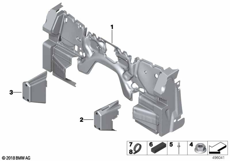Genuine BMW 51488424880 Heat Protection BULKHEAD (Inc. M6 GT3) – ML ...