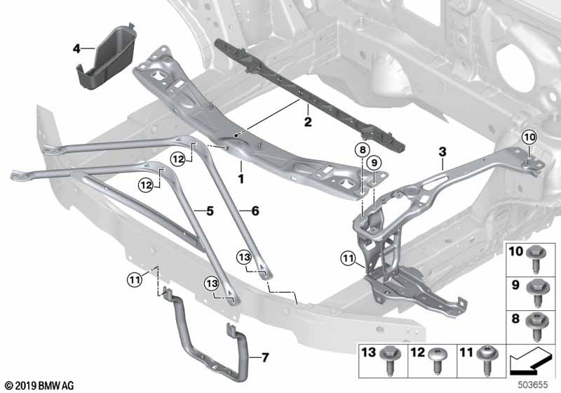 Genuine BMW 51647476044 F40 F44 A-Support (Inc. 116d, 118d & 118i) | ML ...